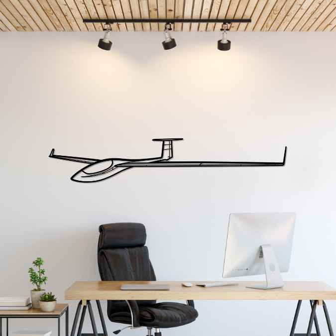 ASW 27 Angle Silhouette Metal Wall Art – aircraftvibes