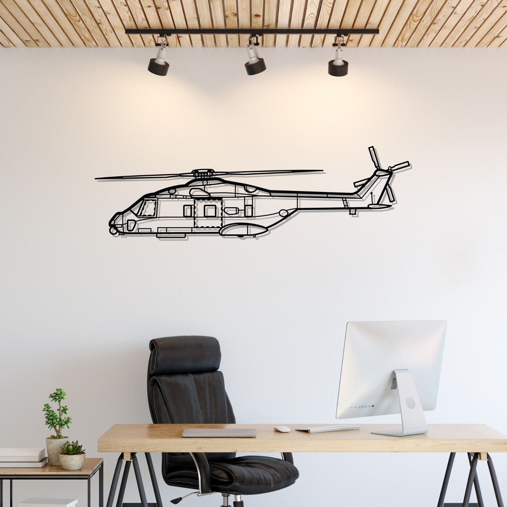 NH90 NFH Silhouette Metal Wall Art – aircraftvibes