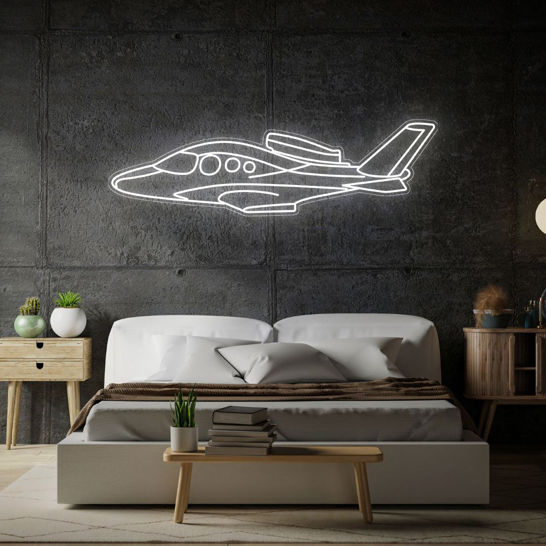 Cirrus SF50 Neon Silhouette – aircraftvibes